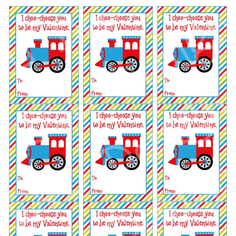 Train Valentine - Etsy