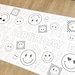 100 Smiley Face Table Confetti, Birthday Party Decoration, Preppy ...