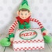 Christmas Elf Pizza Box, Elf Prop, Elf Pizza, Instant Download ...