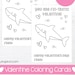 Shark Valentine Coloring Pages, Shark Valentine, Valentine's Day, Shark ...