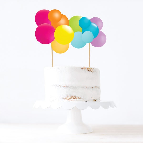 Mini Balloon Cake Topper - Etsy