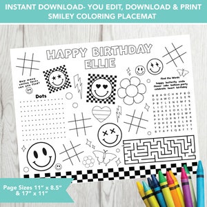 preppy coloring pages smiley face