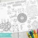 Editable Puppy Party Mat, Printable Birthday Coloring Page, Puppy ...