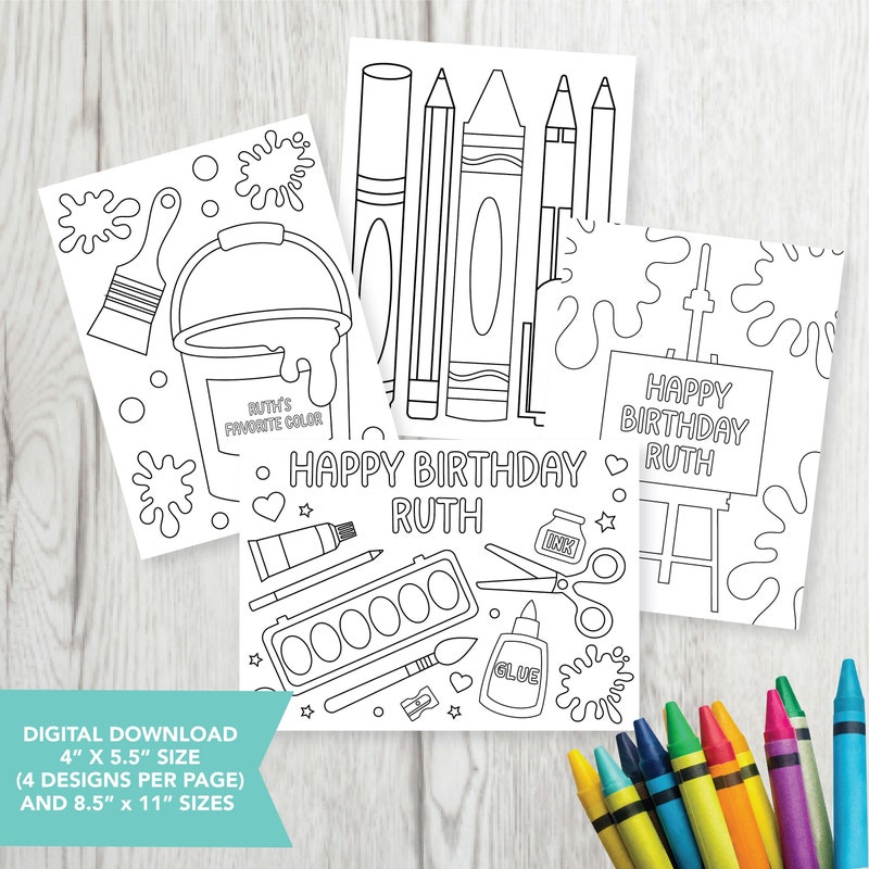 Coloring Party - Etsy