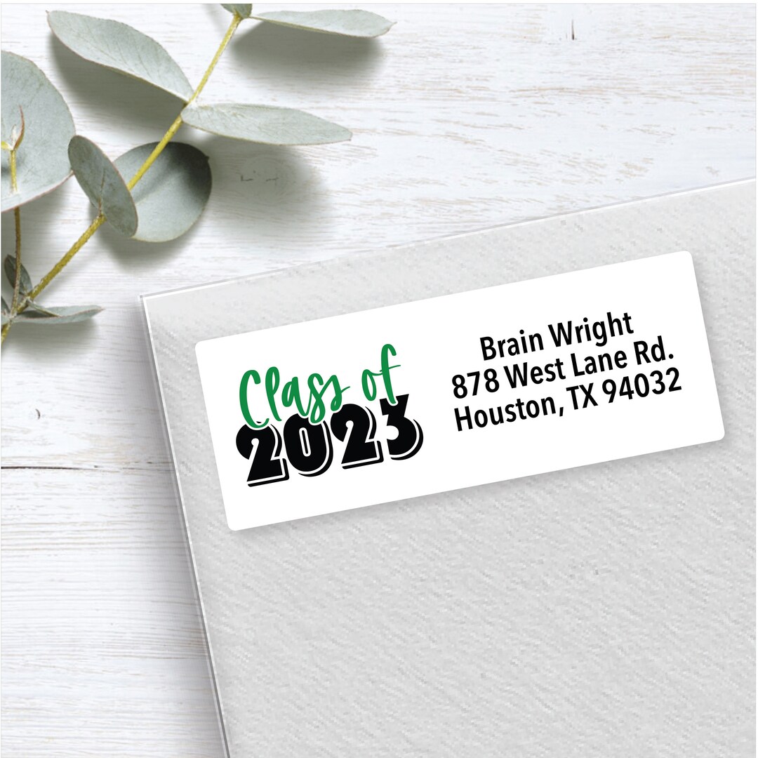 Custom Graduation Address Labels, Graduation Stickers, Address Stickers ...