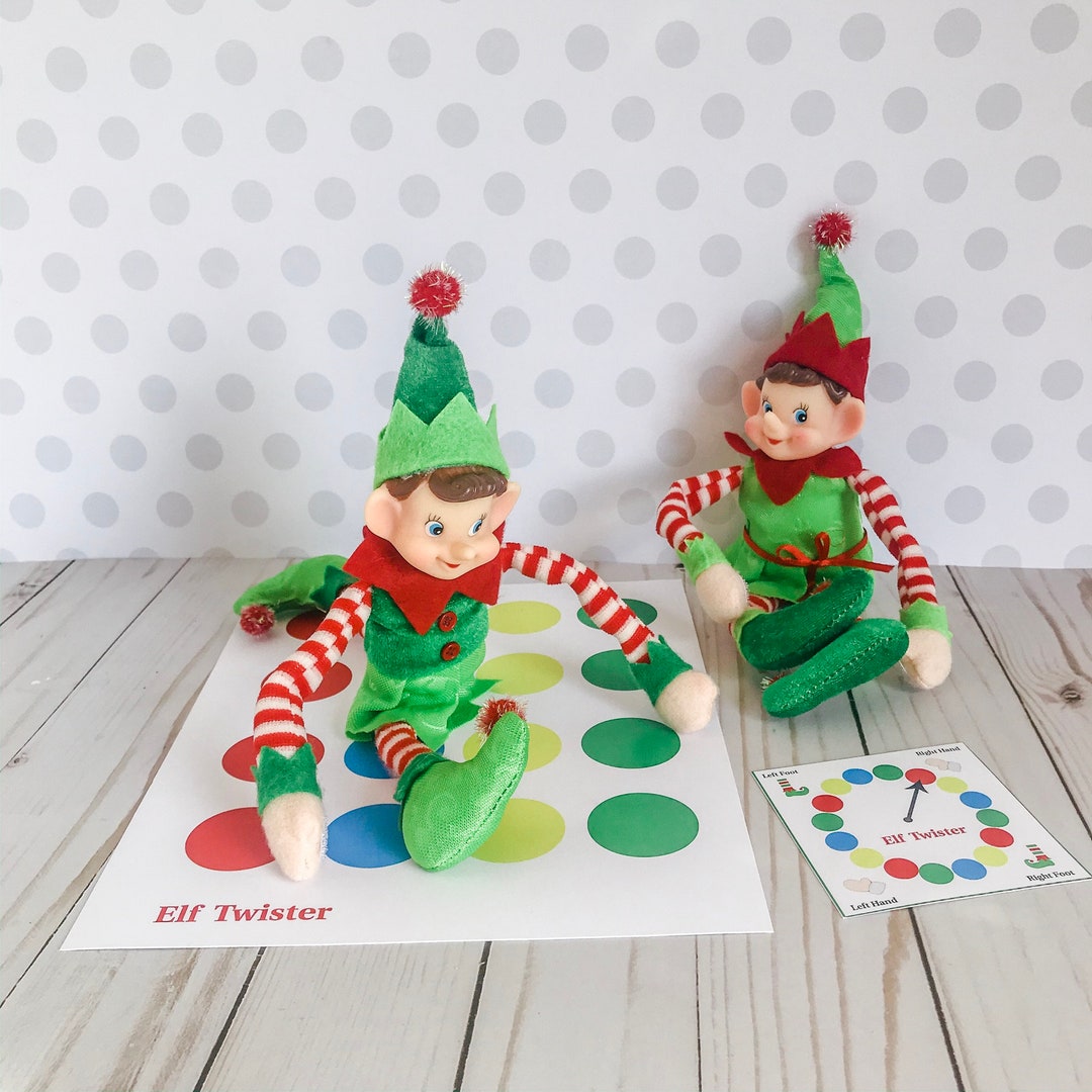 Christmas Elf Twister Kit, Elf Prop, Instant Download, Christmas Elf ...
