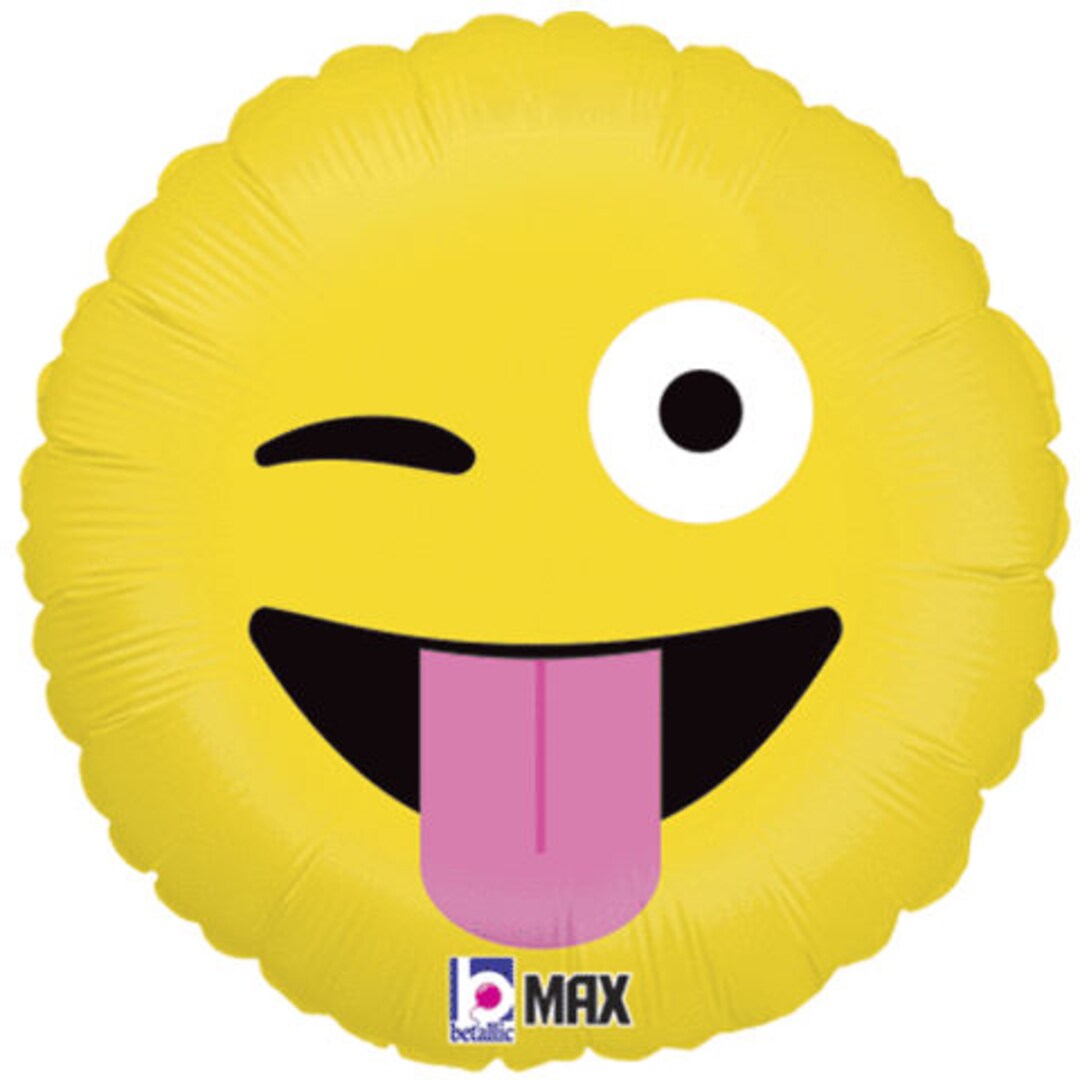 Wacky Emoji Balloon, Mylar Balloon 18 Wacky, Birthday Party ...