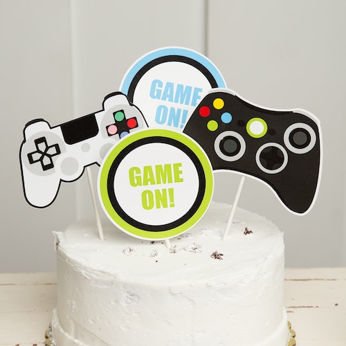 Video Game Cupcake Toppers Printable Game Birthday Party - Etsy