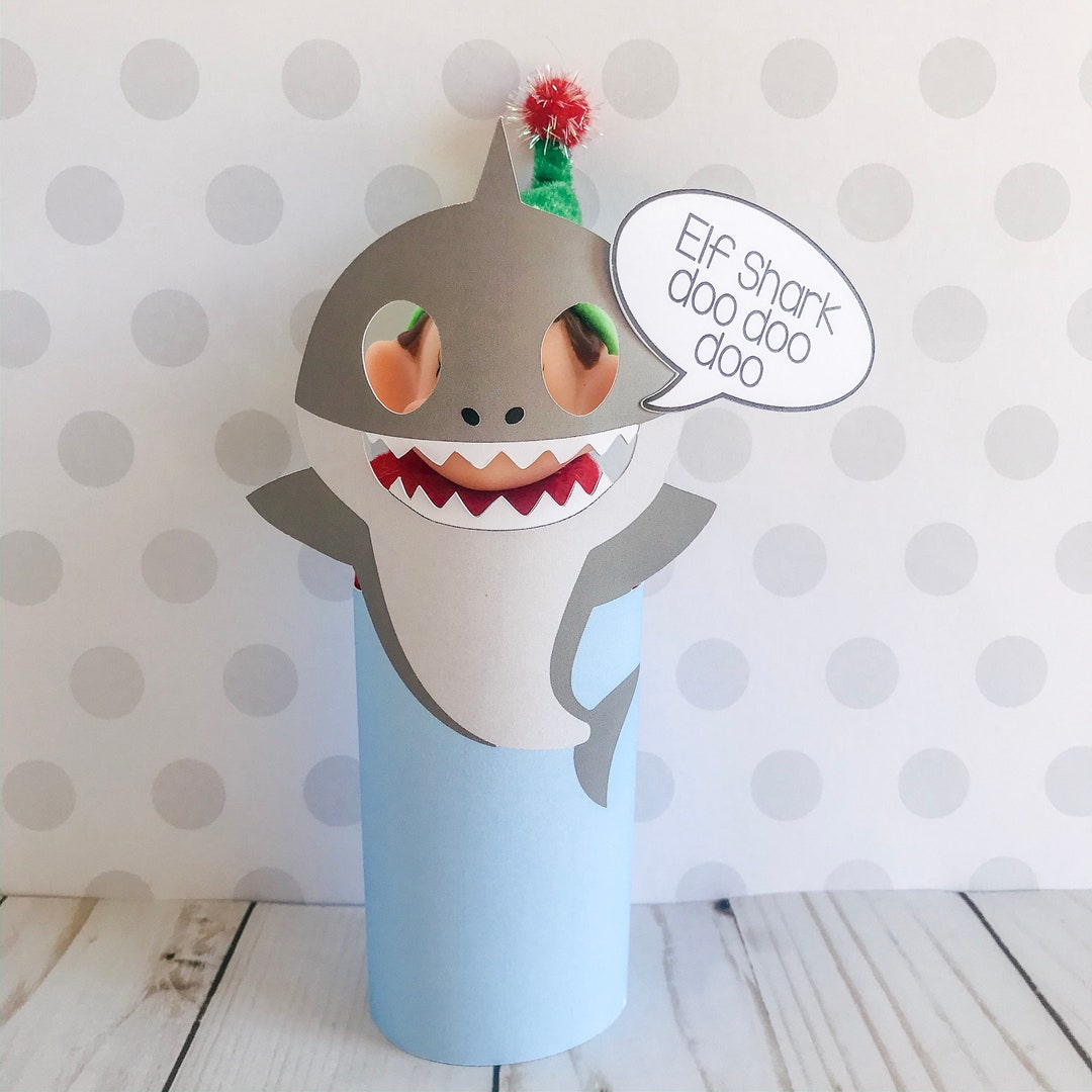 Christmas Elf Shark Kit, Elf Prop, Instant Download, Christmas Elf ...