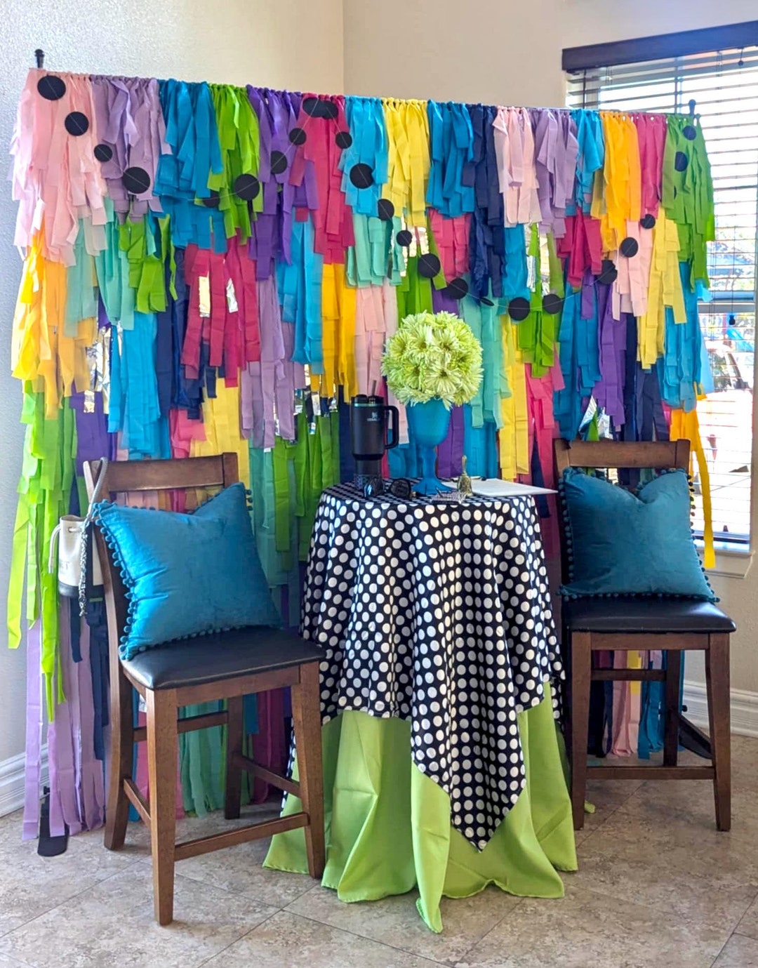 Custom Layered Fringe Wall Backdrop, Fringe Backdrop One Piece ...