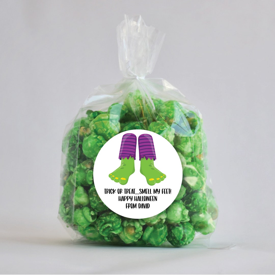 Monster Feet Halloween Stickers, Smelly Feet, Halloween Stickers ...