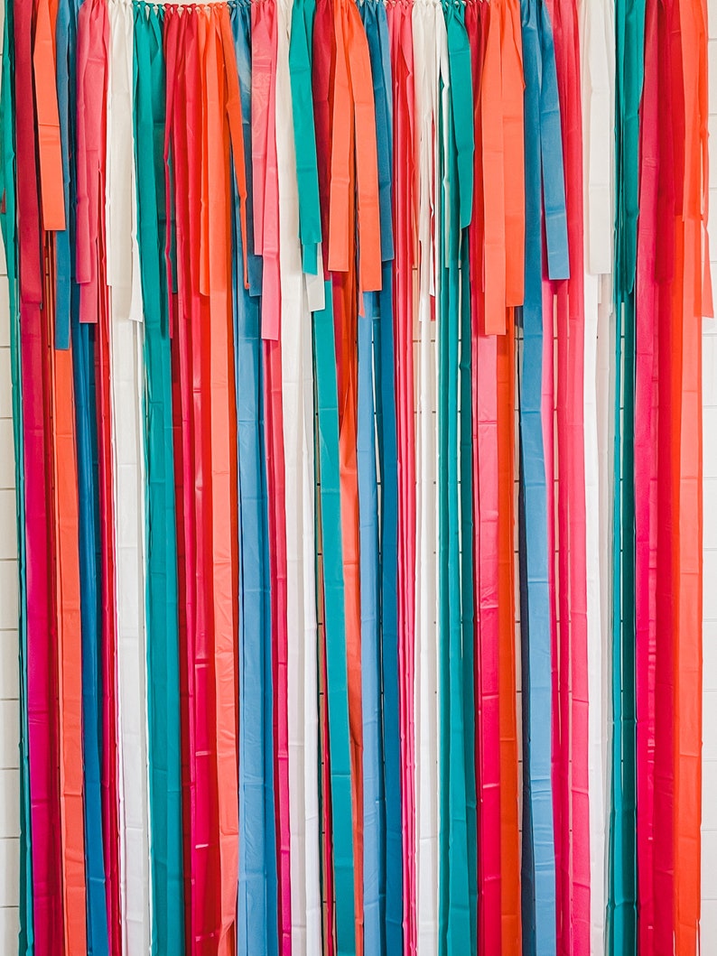 Custom Fringe Backdrop Streamer Backdropbackdrop Birthday - Etsy