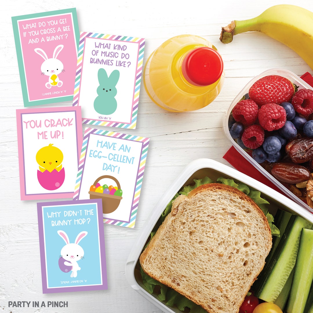 Lunchbox Notes, Lunchbox Jokes, Easter Lunchbox Notes, Easter Lunch ...