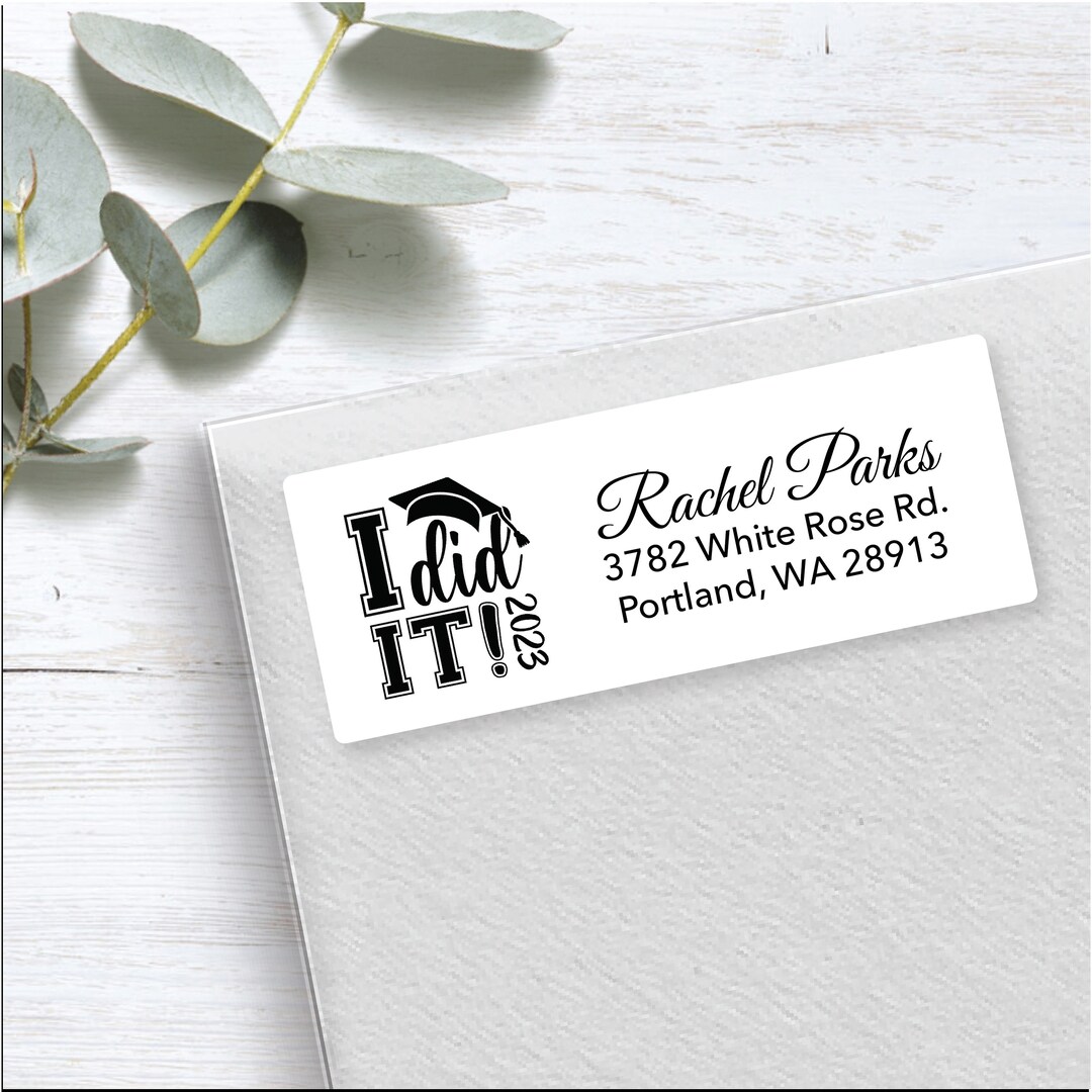 Graduation Address Labels, Graduation Stickers, Address Stickers ...