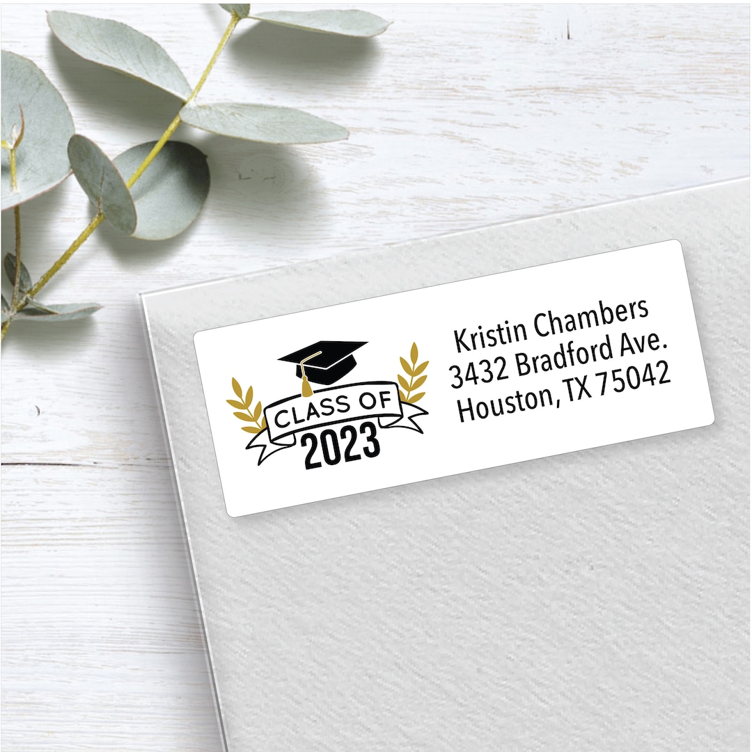 Custom Graduation Address Labels Graduation Stickers Address - Etsy