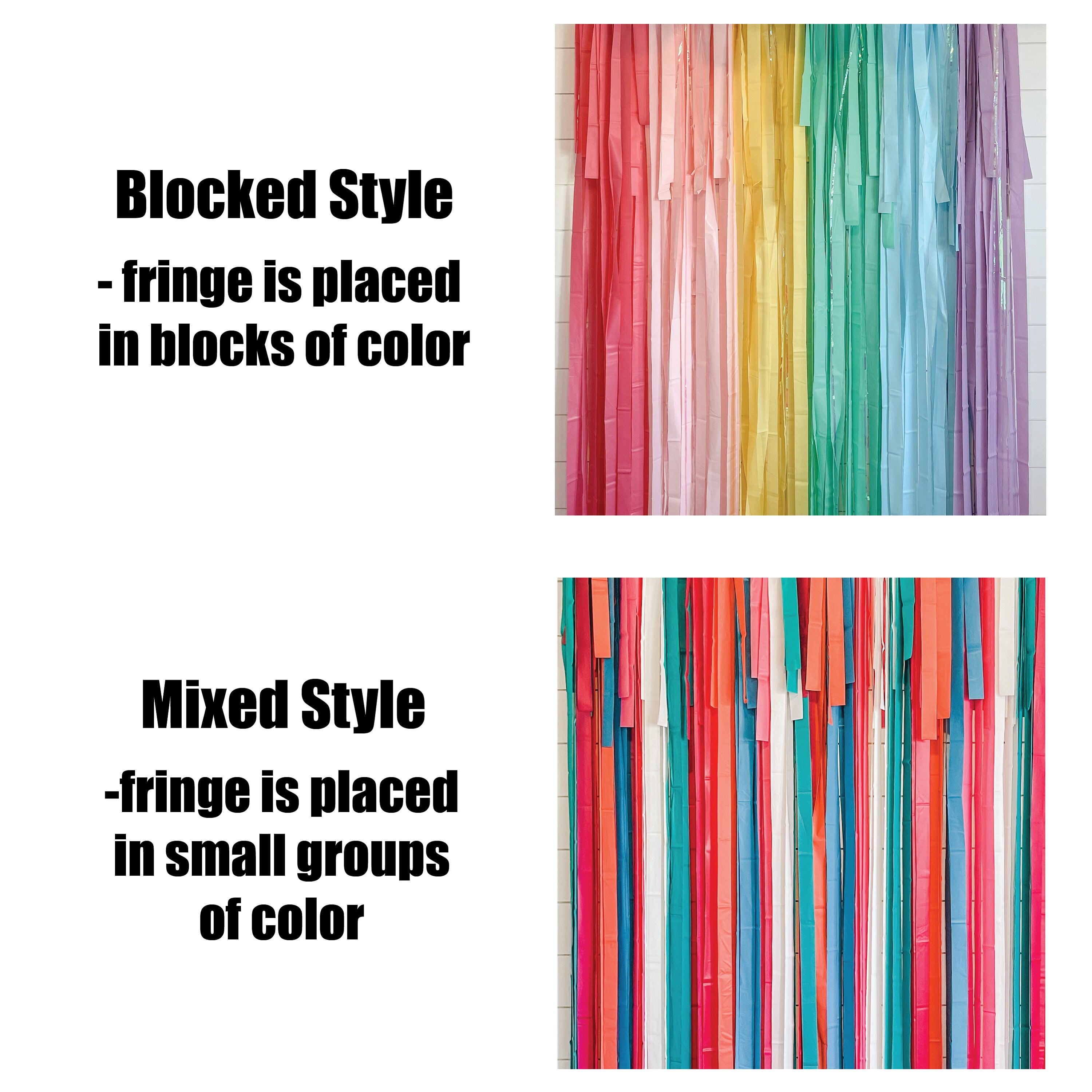 Custom Fringe Backdrop, Streamer Backdrop,backdrop, Birthday Party ...