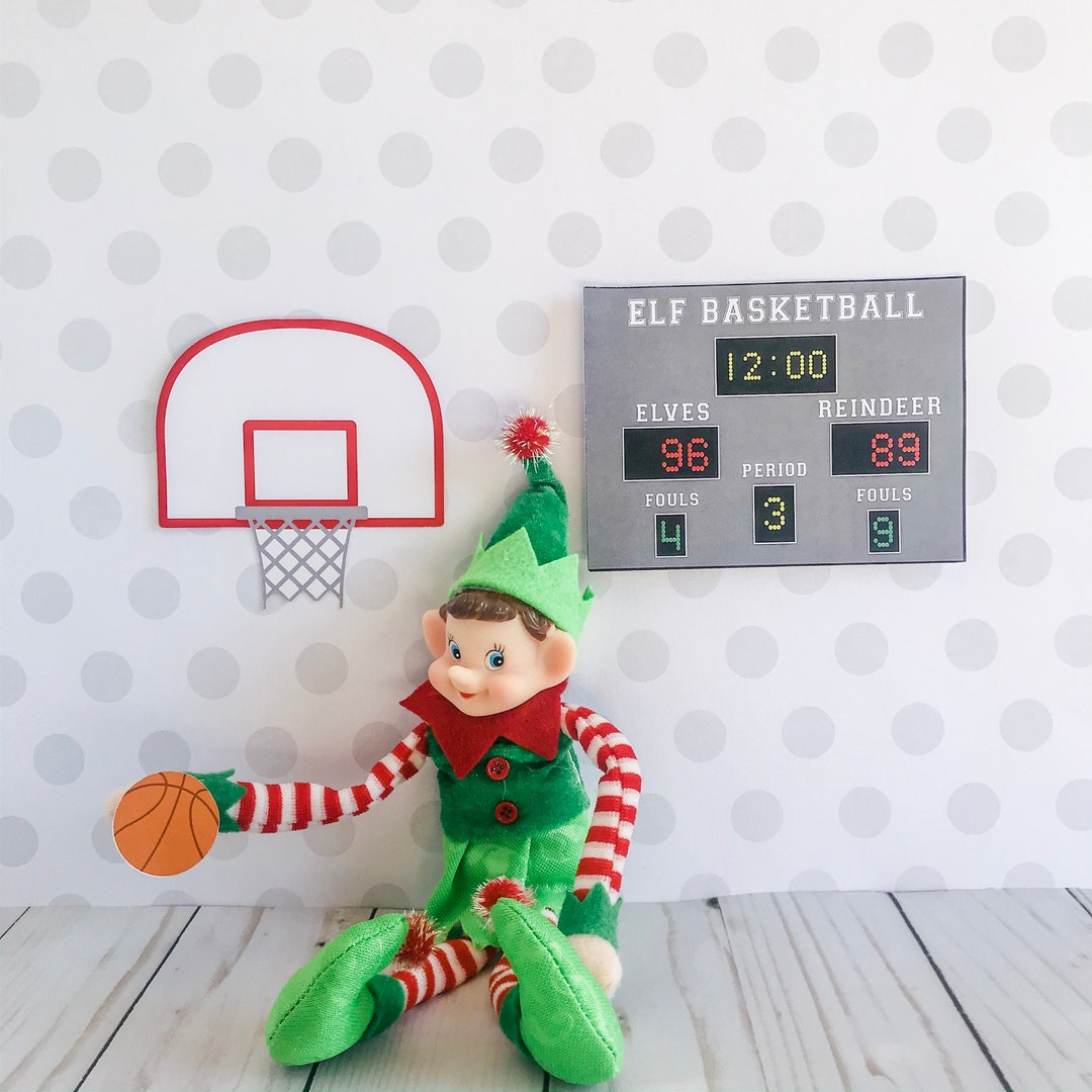 Christmas Elf Basketball Kit, Elf Prop, Instant Download, Christmas Elf ...