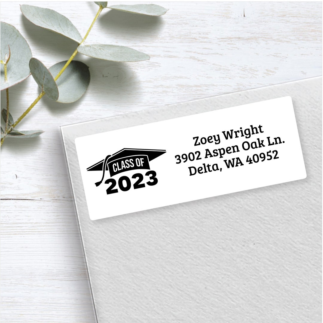 Graduation Address Labels, Graduation Stickers, Address Stickers ...
