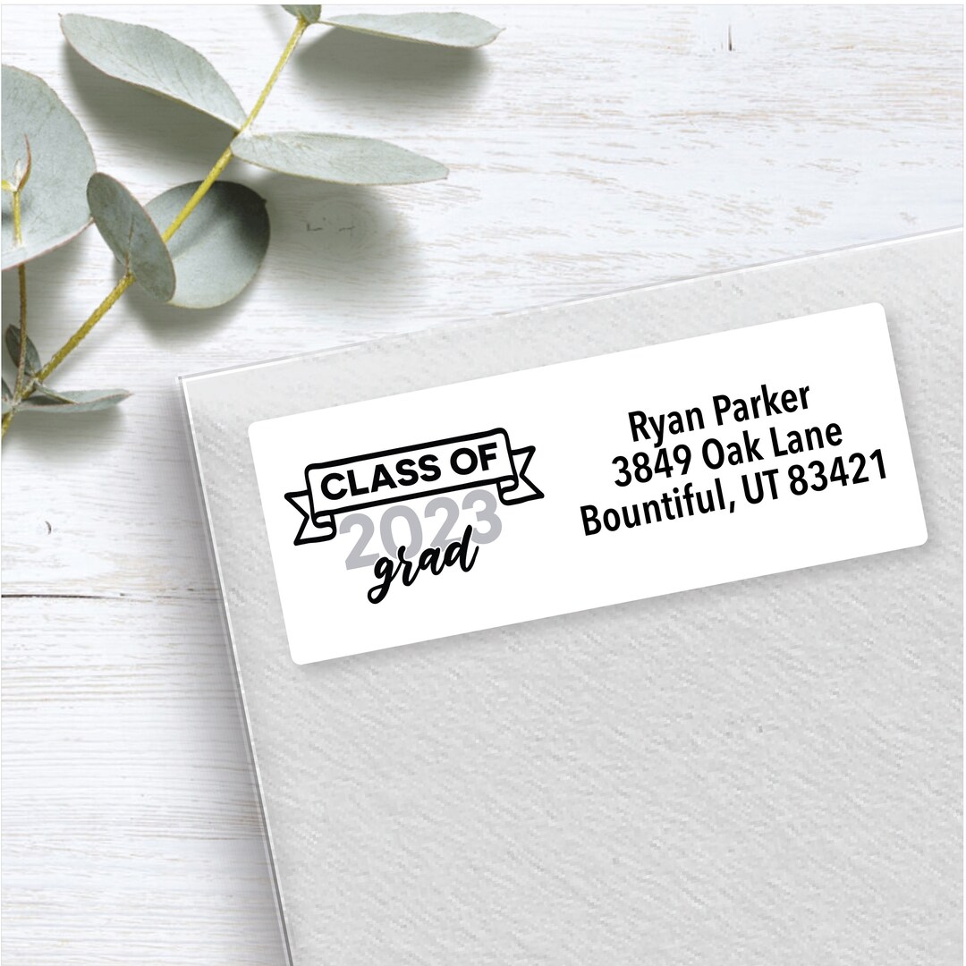 Custom Graduation Address Labels, Graduation Stickers, Address Stickers ...