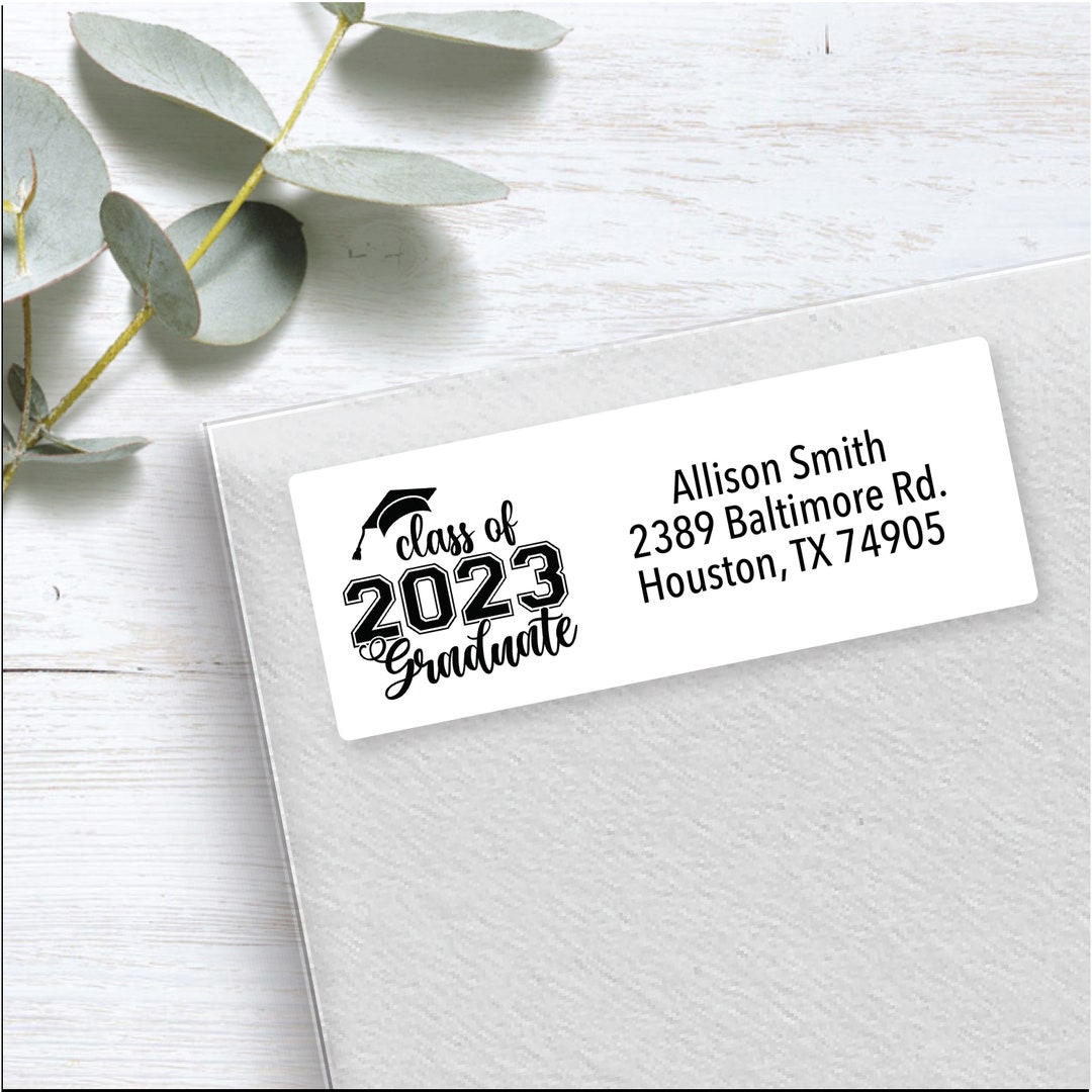 Graduation Address Labels, Graduation Stickers, Address Stickers ...