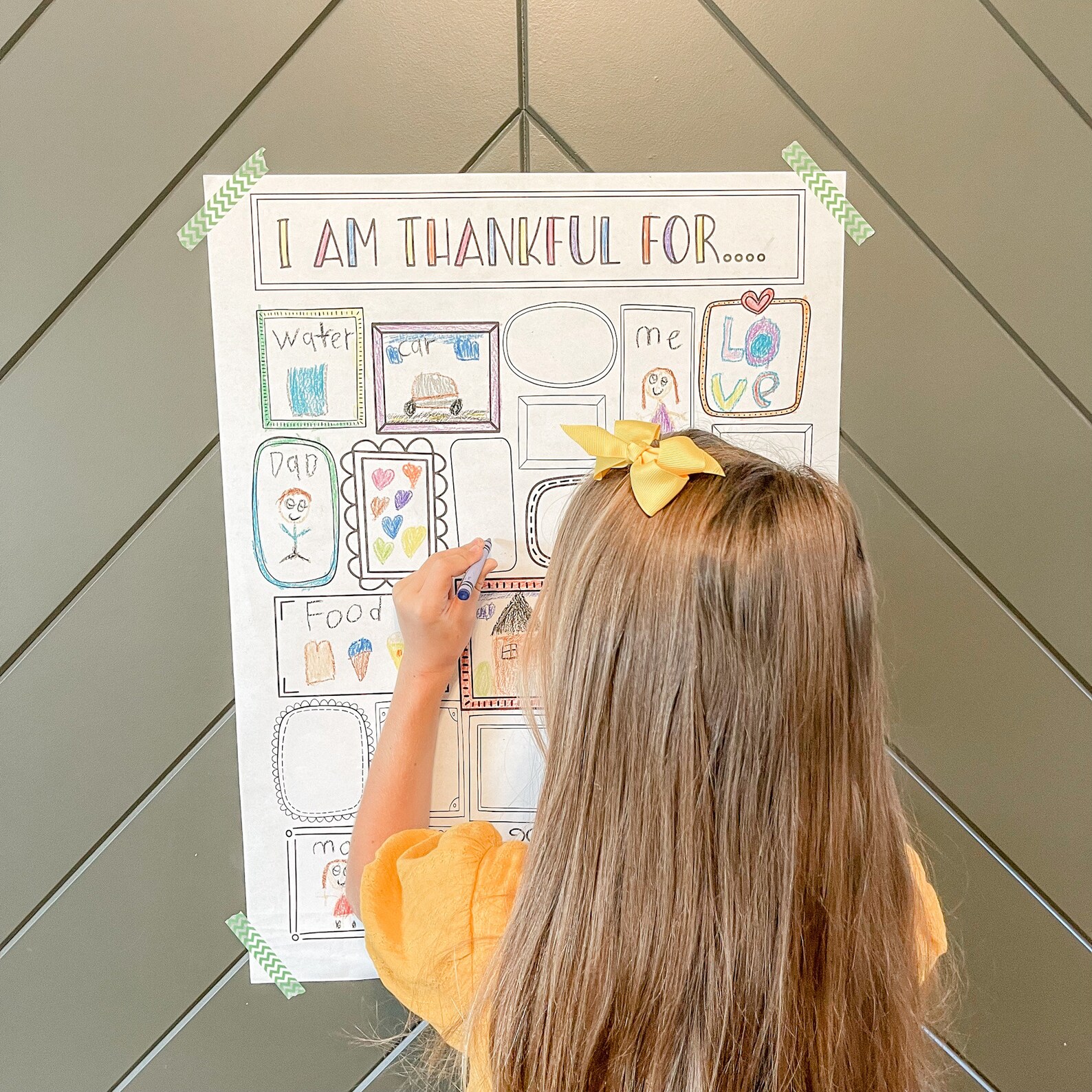 PRINTABLE I Am Thankful For... Poster, Thanksgiving Countdown Poster ...