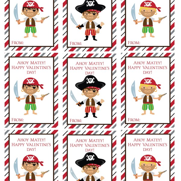 Pirate Valentine - Etsy