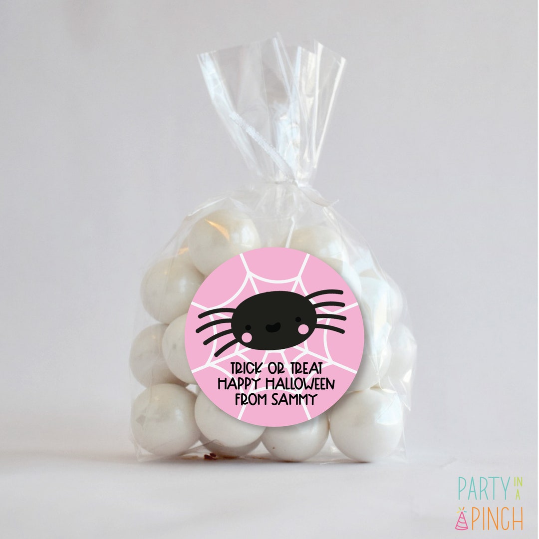 Spider Halloween Stickers, Halloween Stickers, Halloween Favor Stickers ...