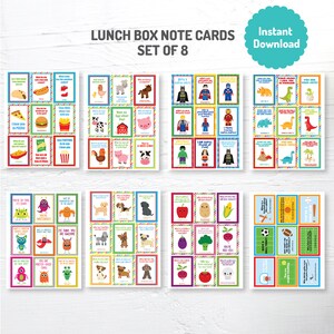 Lunchbox Notes Mega Pack, Lunchbox Jokes, Lunchbox Notes, Lunch Cards ...