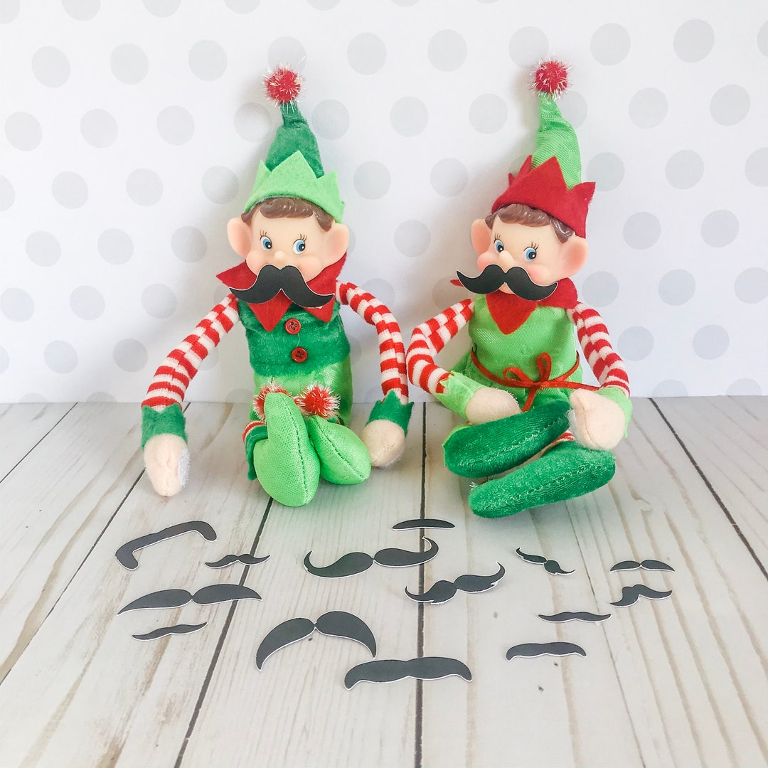 Christmas Elf Mustache Mayhem, Elf Prop, Instant Download, Christmas ...