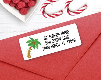 Address Labels Palm Tree - Etsy