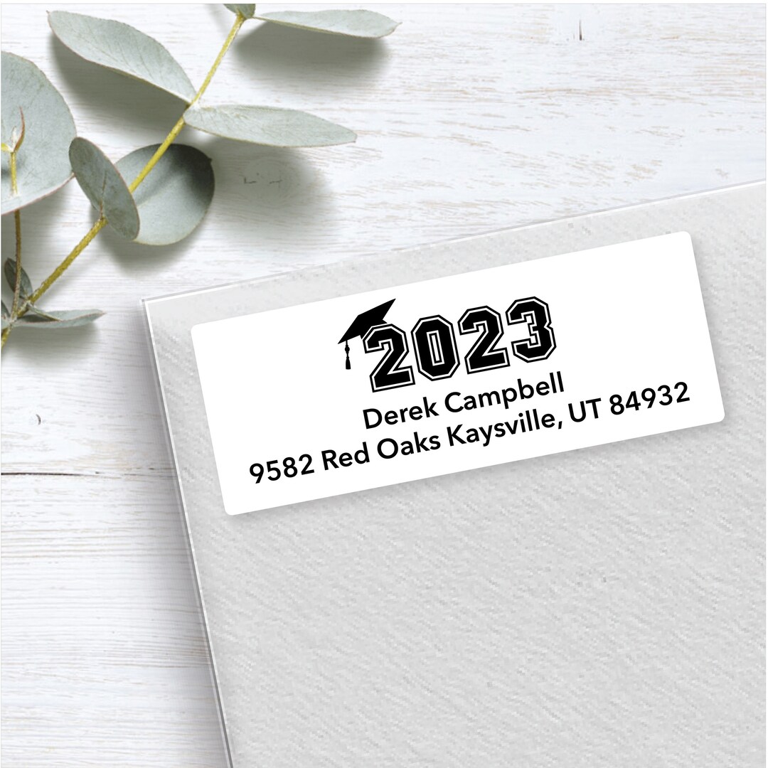 Graduation Address Labels, Graduation Stickers, Address Stickers ...