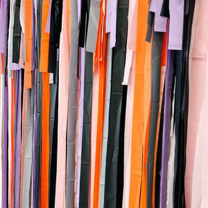 Halloween Fringe Backdrop, Streamer Backdrop, Bright Backdrop ...