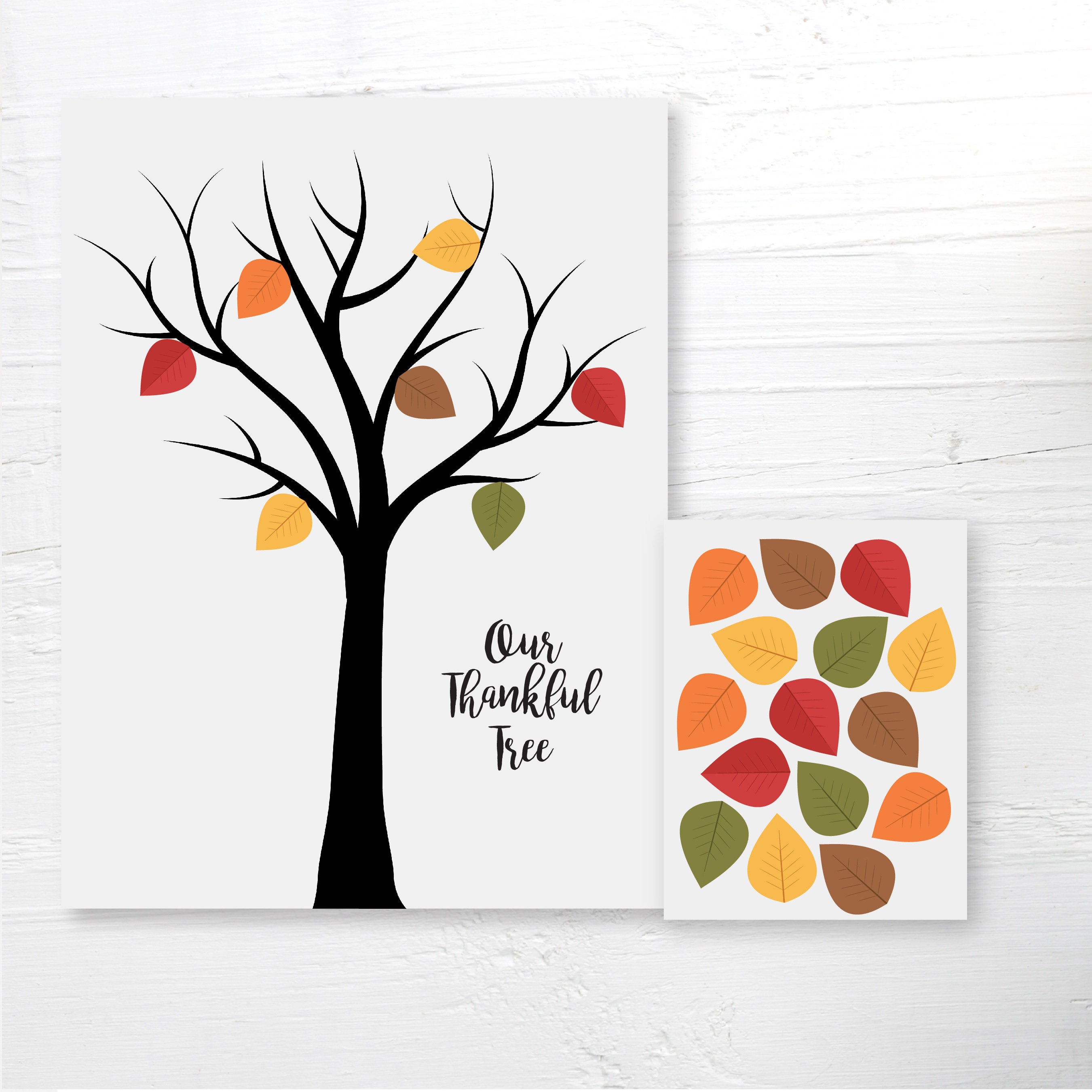 Thankful Tree Printable Thanksgiving Poster Thankful Poster - Etsy