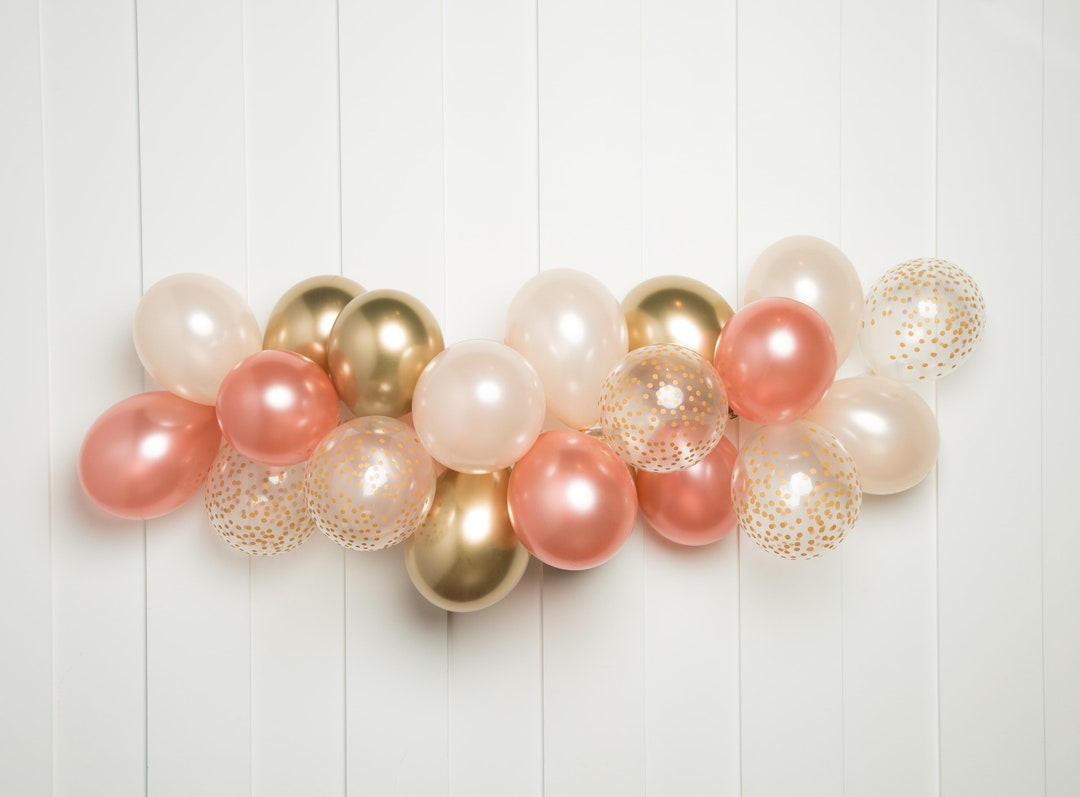 Rose Gold Balloon Garland Kit, DIY Balloon Garland, 6ft 8ft 10ft 12ft ...