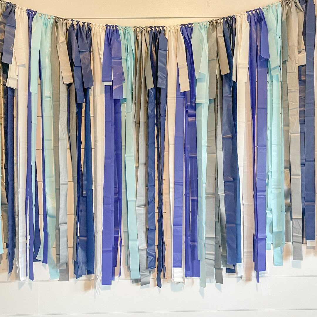 Baby Boy Fringe Backdrop, Streamer Backdrop, Backdrop, Birthday Party ...