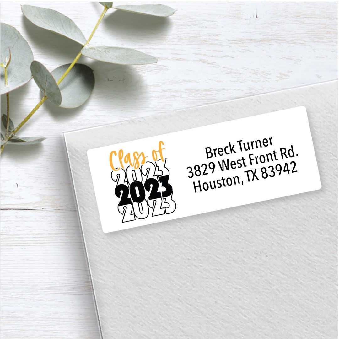 Custom Graduation Address Labels, Graduation Stickers, Address Stickers ...