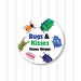 Personalized bugs and Kisses Valentine Favor Stickers, Valentine ...