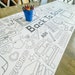 Back to School Coloring Table Runner, Back to School Coloring Page ...