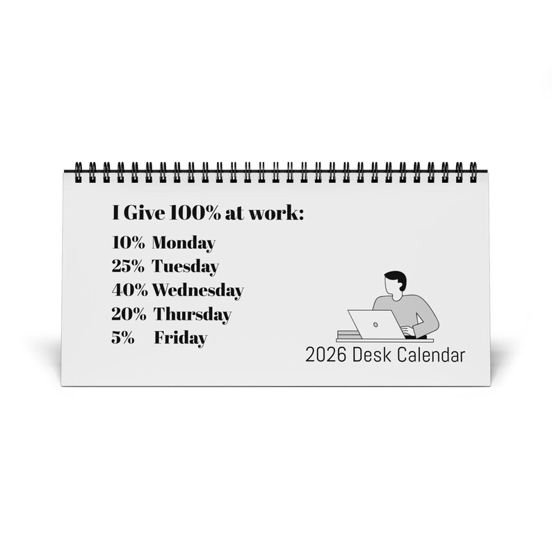 Calendrier de bureau 2026 amusant, humour sarcastique au travail - Etsy ...