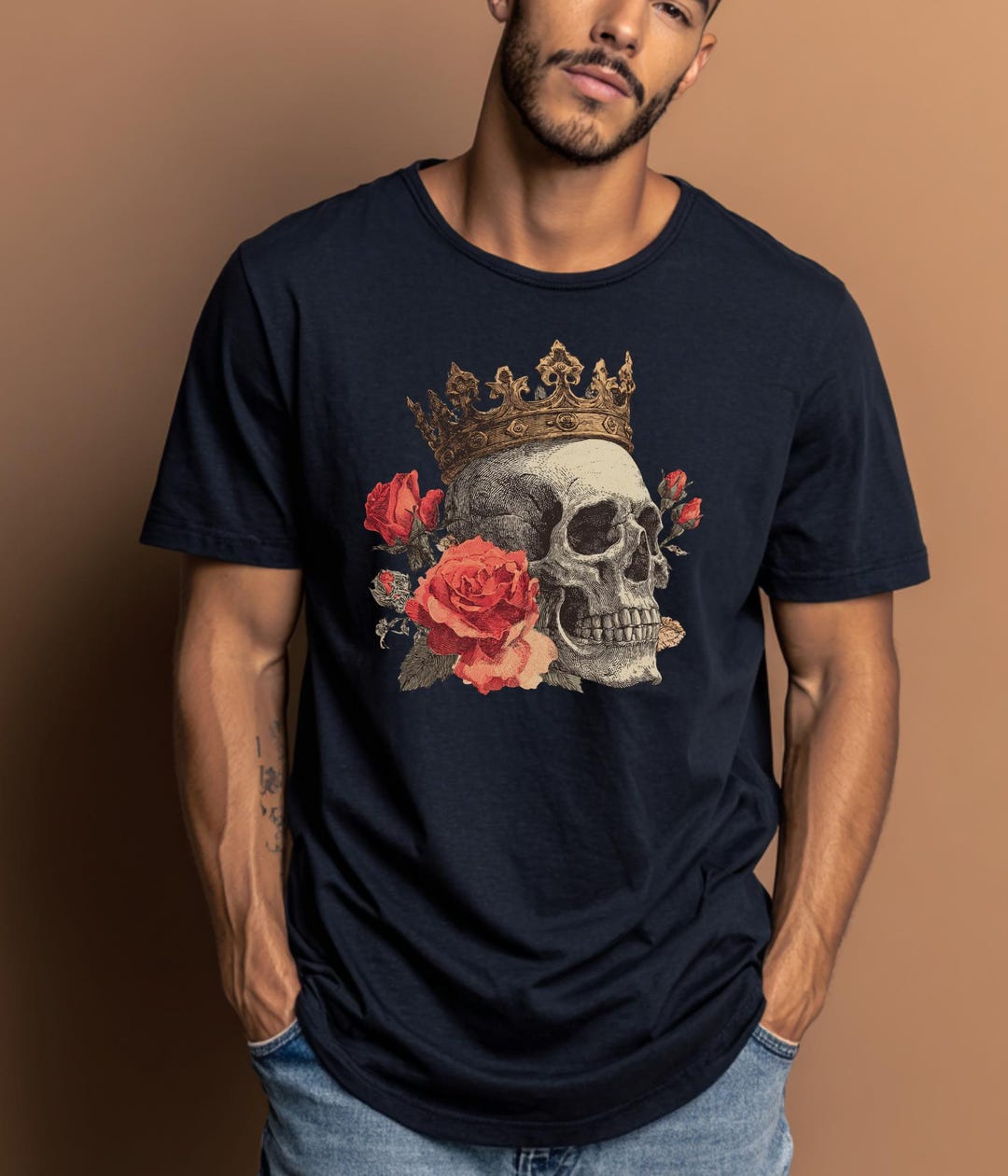 Shakespeare Shirt, Whimsgoth Clothing, Scull, Crown and Roses Tee - Etsy