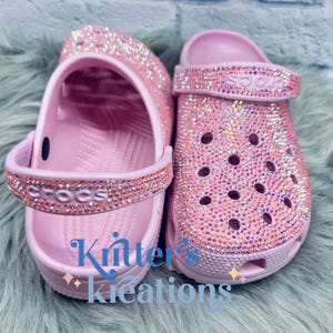 Slip on Clogs Custom Light Pink Fully Blinged Shoes Kritters Kreations ...