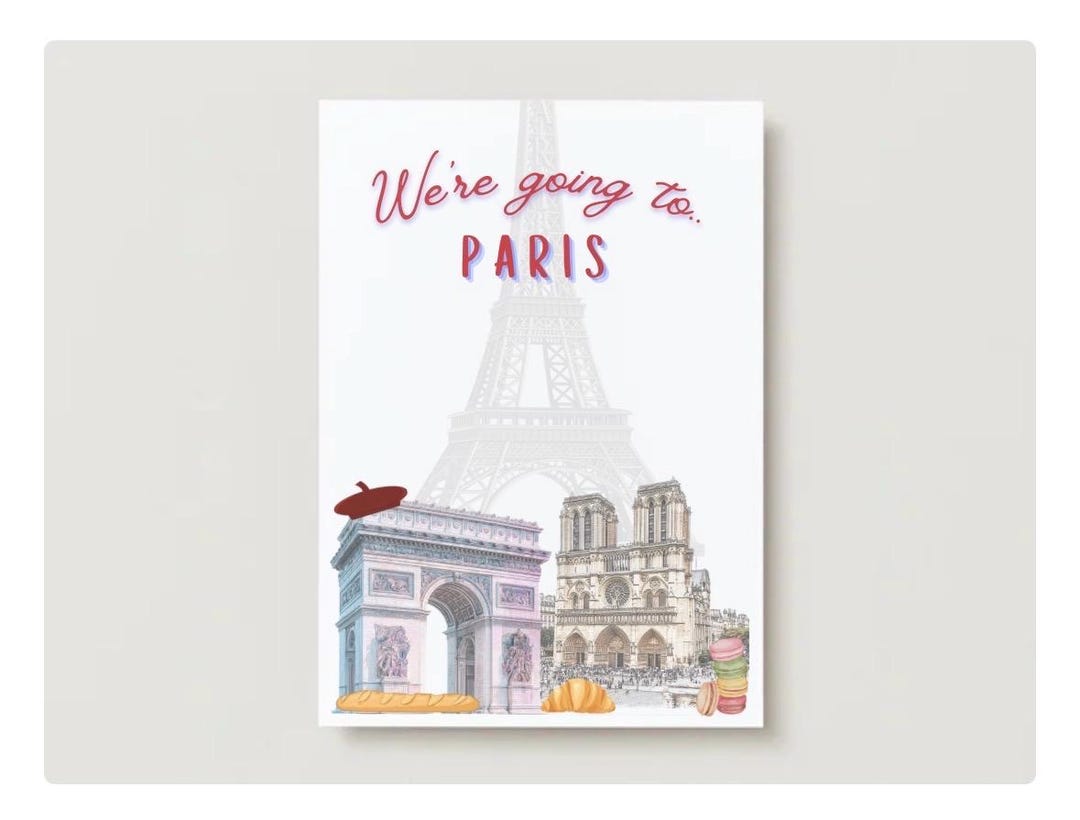 PARIS Surprise Trip Announcement! - Etsy