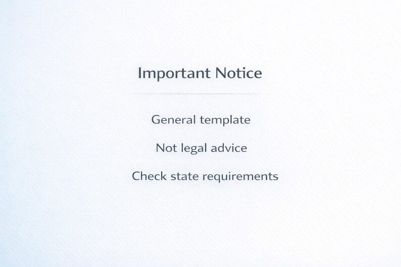 Blank Notary Acknowledgment Form | US Letter & A4 (PDF Printable) - Etsy