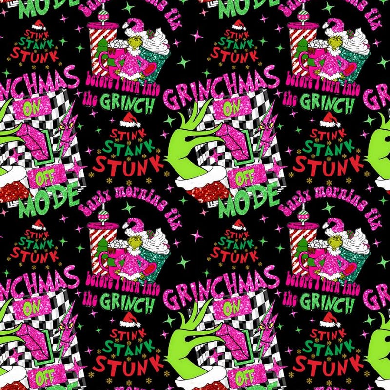 Grinch Fabric - Etsy