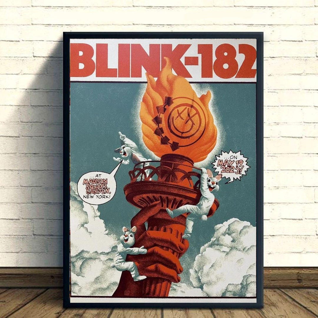 Blink 182 Madison Square Garden Poster, 2023 Tour Print - Etsy