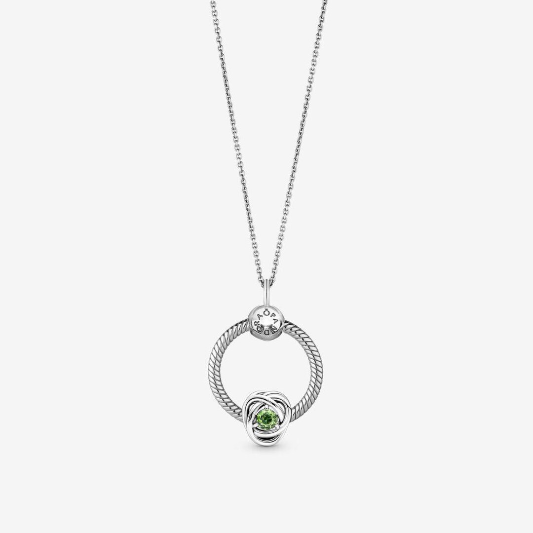Pandora August Birthstone Eternity Circle O Pendant Set NEW Gift Bag - Etsy