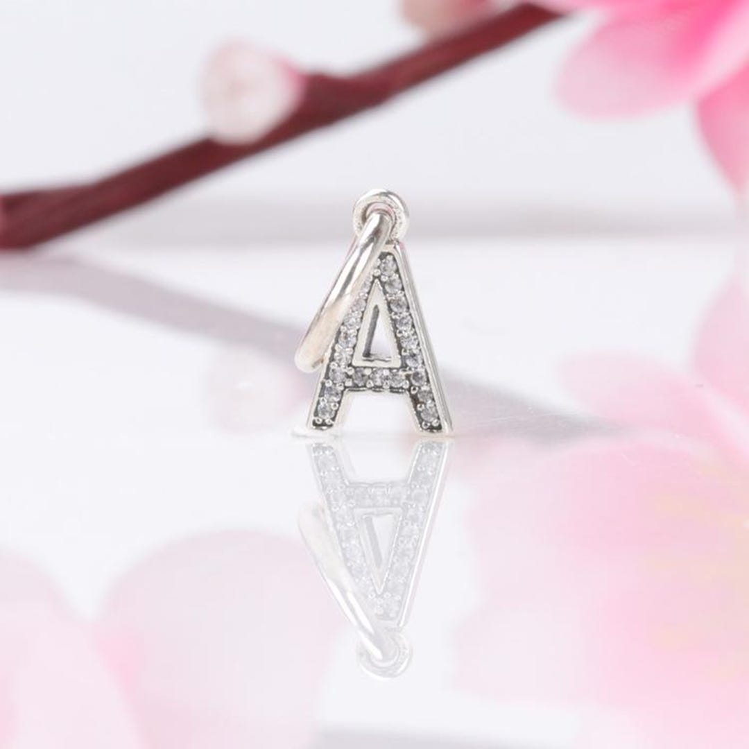 Pandora Sterling Silver Letter A Initial Dangle Charm NEW - Etsy