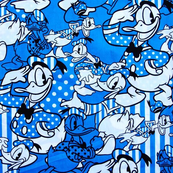 Donald Duck Fabric Etsy