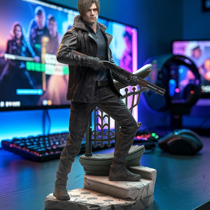 Leon Kennedy Figurine - Etsy