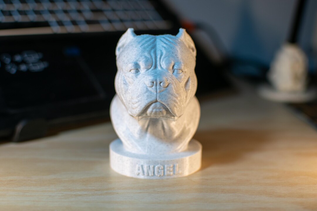 Personalized American Bully Bust – Marble Look 3D Dog Figurine - Etsy ...
